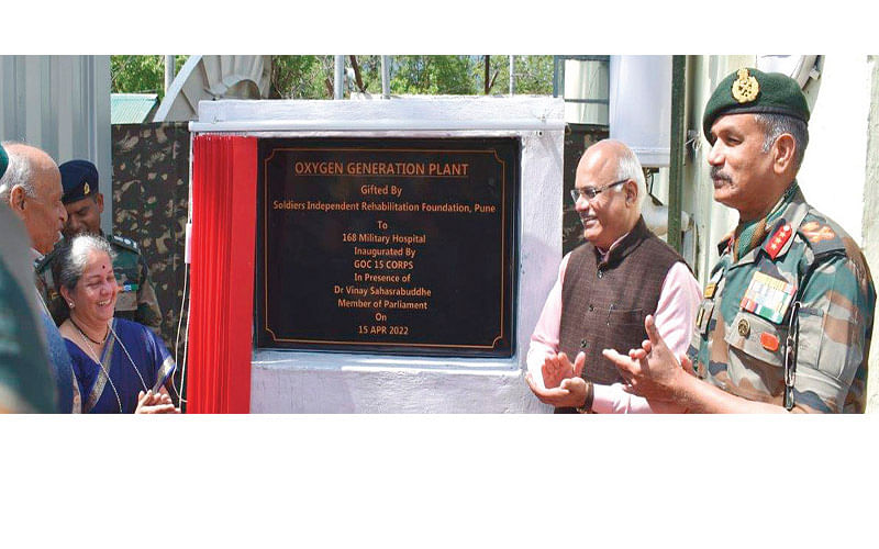 Chinar Corps Commander inaugurates oxygen generation plant - Greater ...