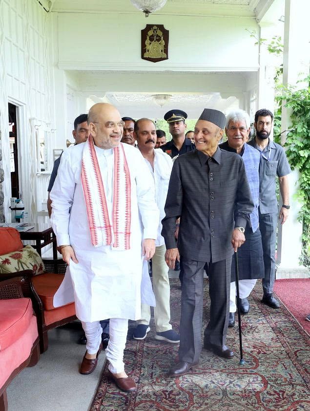 HM Amit Shah, Karan Singh discuss J&K’s political, developmental ...