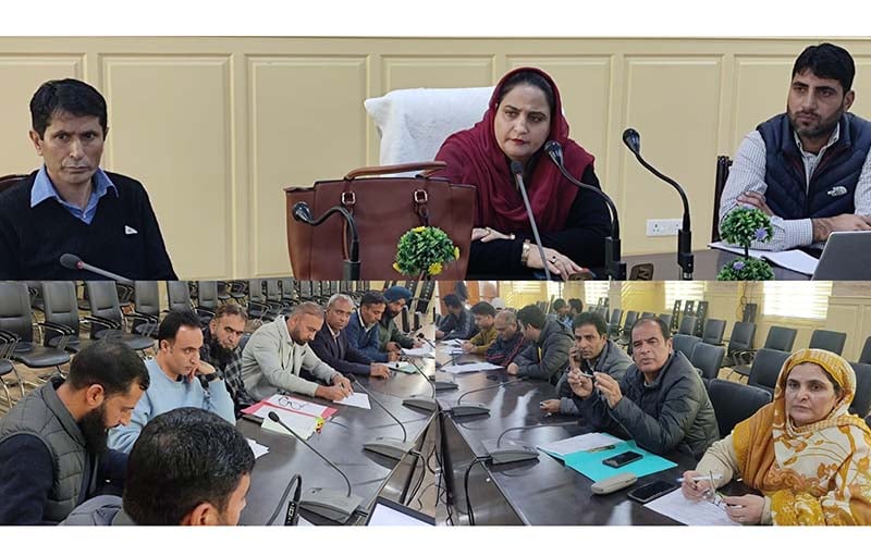 Chairperson DDC Ganderbal reviews progress under District Capex ...