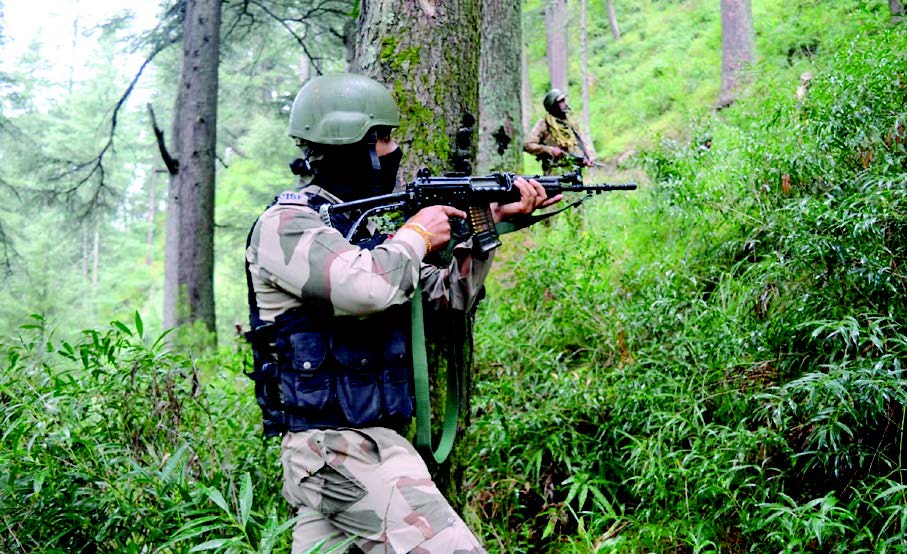 CoBRA commandos of CRPF in Kashmir for terrain familiarisation