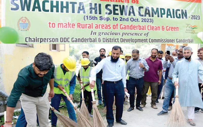 ‘Swachhta Hi Seva’ cleanliness campaign launched in Ganderbal