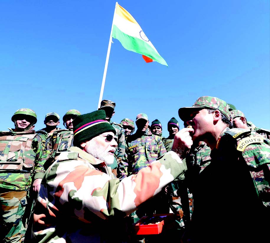 India safe as long as brave soldiers standing on borders: PM Modi ...