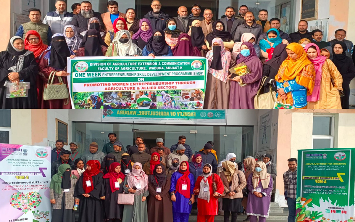 SKUAST-K holds 5 advanced skill and management trainings - Greater Kashmir