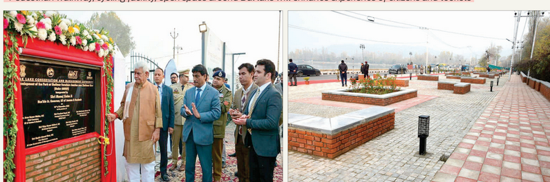 Lt Governor inaugurates 4 Dal Lakefront projects of Srinagar Smart City ...
