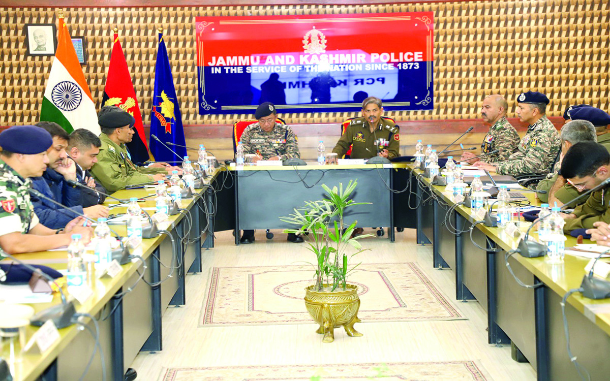 DGP co-chairs high-level security review meeting in Srinagar