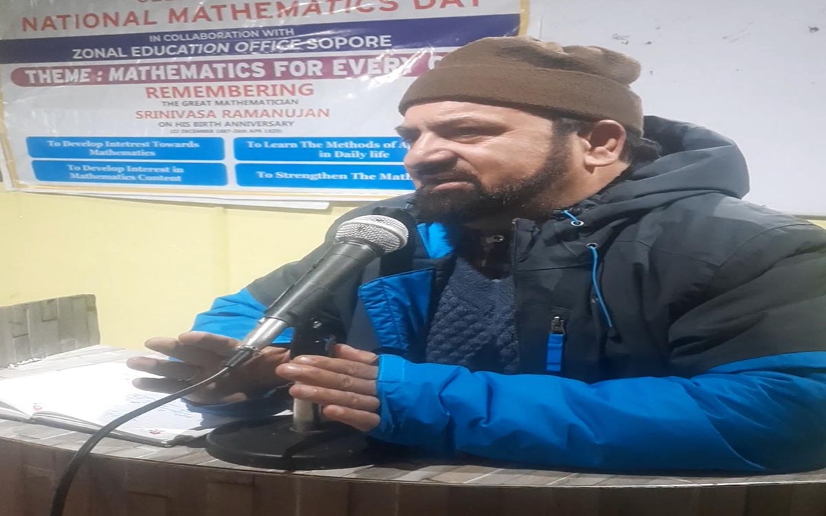 National Mathematics day observed at GHSS Boys Sopore - Greater Kashmir