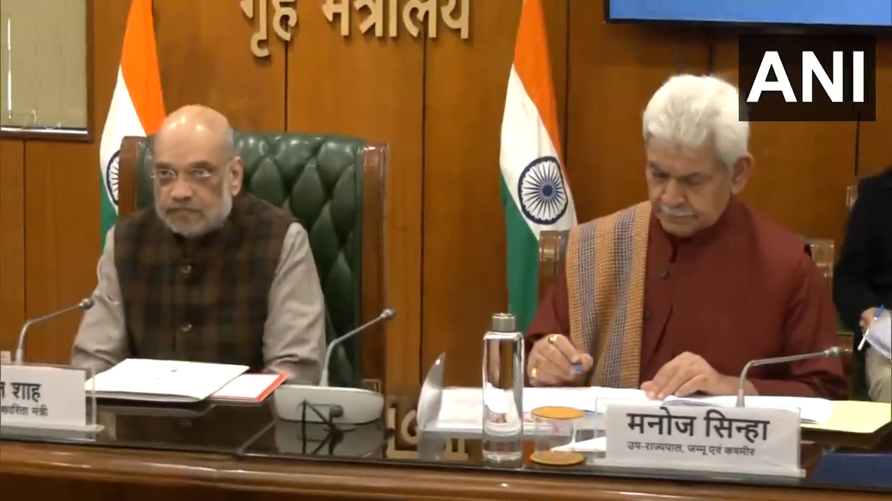 Amit Shah chairs high-level security review meeting on J-K