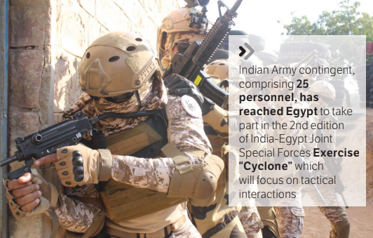 India-Egypt joint military exercise to include hostage rescue ...