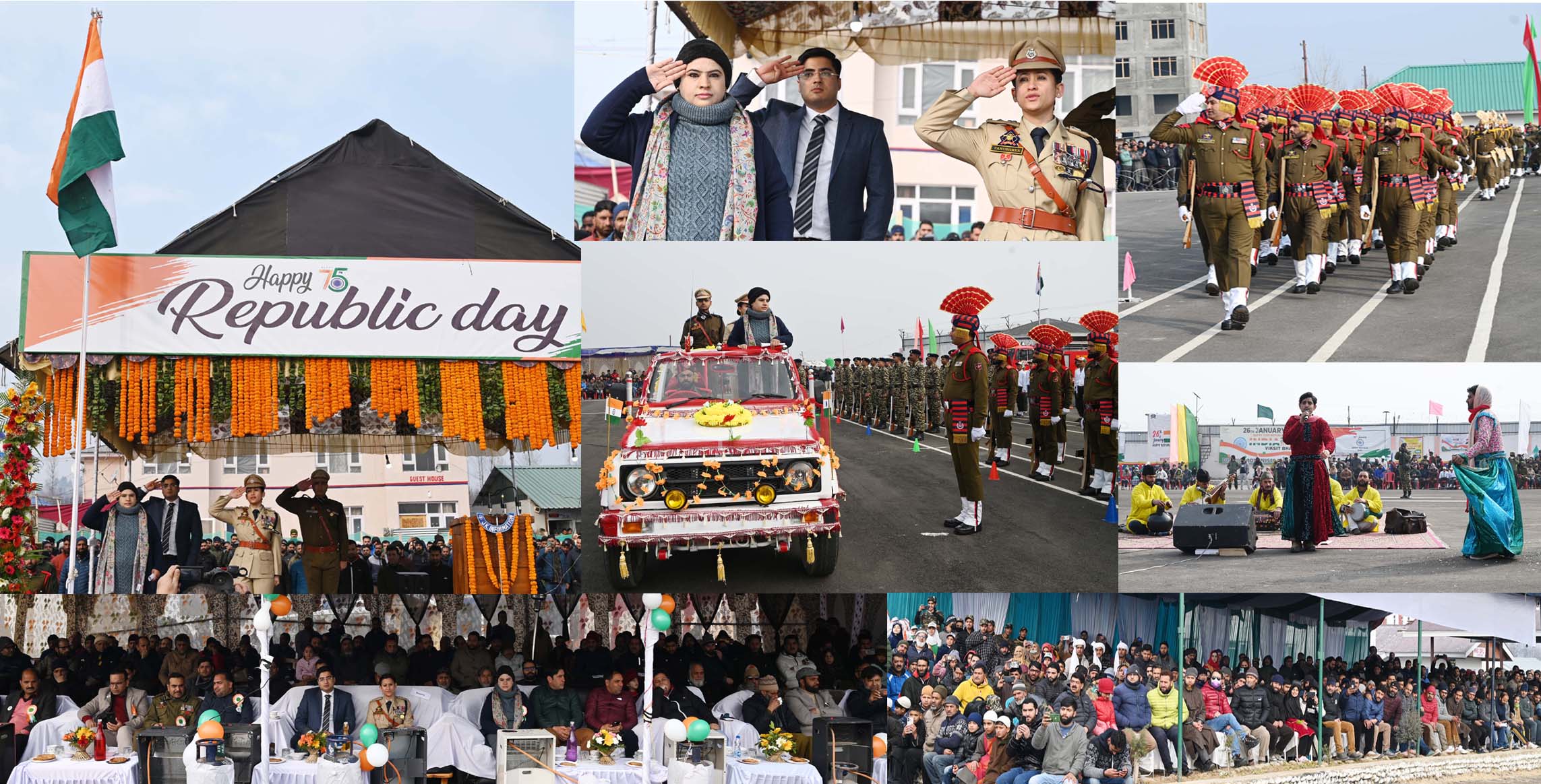 75th Republic Day celebrations held across Kashmir - Greater Kashmir