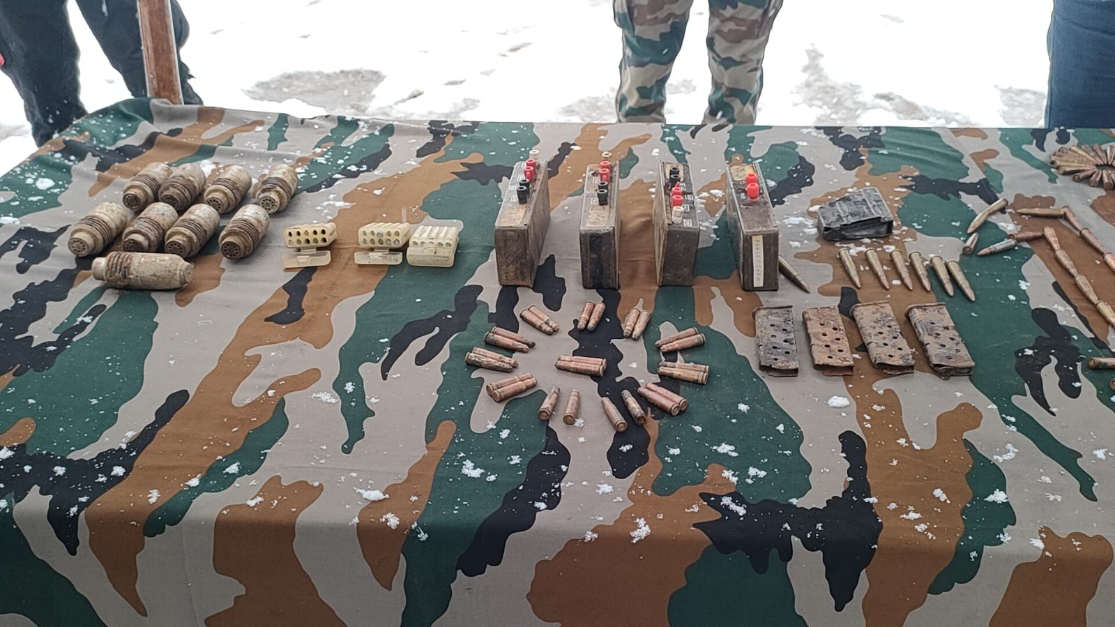 Security forces recover cache of arms, ammunition in Kupwara - Greater ...